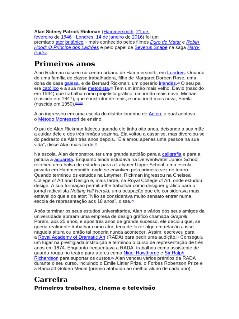 Alan Sidney Patrick Rickman | PDF