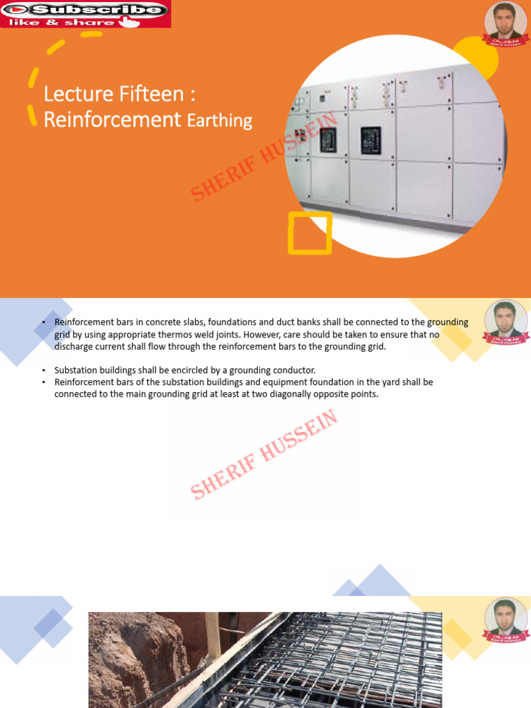 Lecture#15 Reinforcement Earthing | PDF