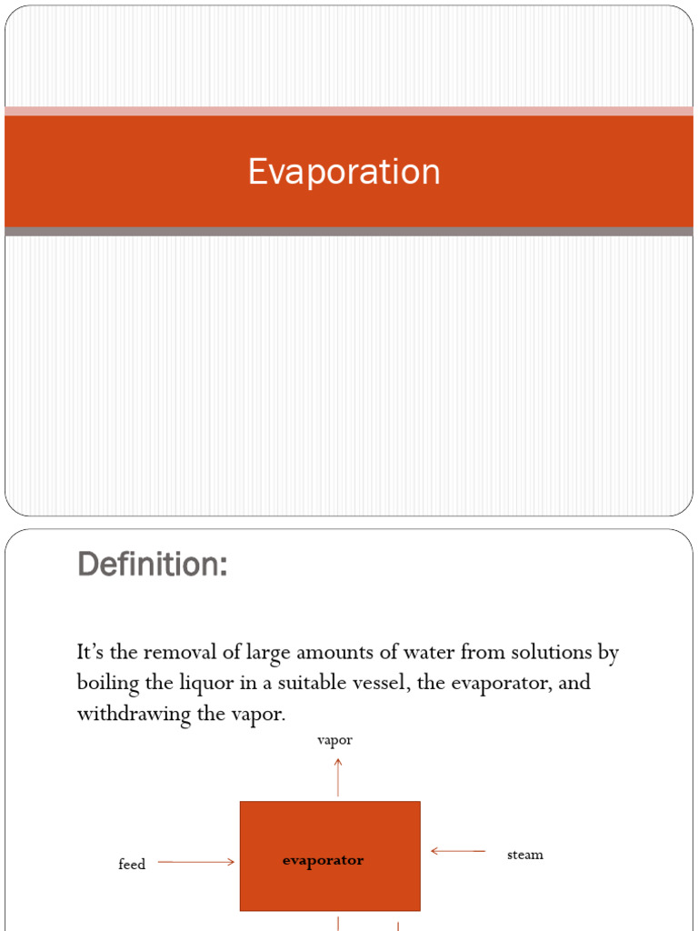 Understanding Evaporation Processes | PDF | Steam | Heat Transfer