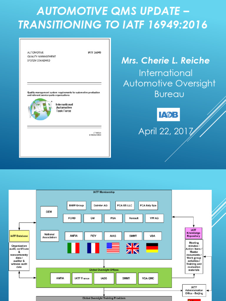 Transitioning To Iatf 16949 - 2016 | PDF | Quality Management System ...
