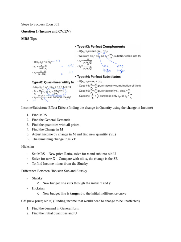 Steps To Success Econ 301 | PDF