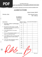 2024 MANEB Agriculture I | PDF
