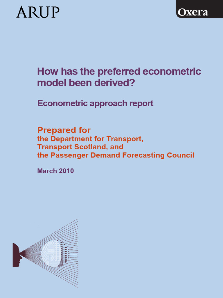 Econometric Model Approach for Transport Analysis | PDF | Fixed Effects ...