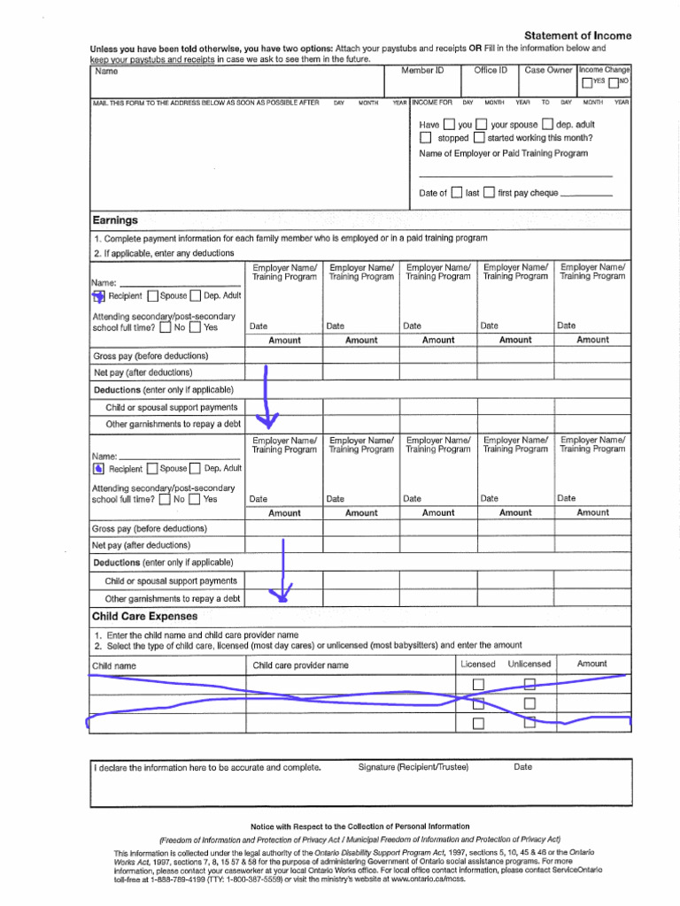Statement of Income and Changes Report FormDEC | PDF | Tax Deduction ...