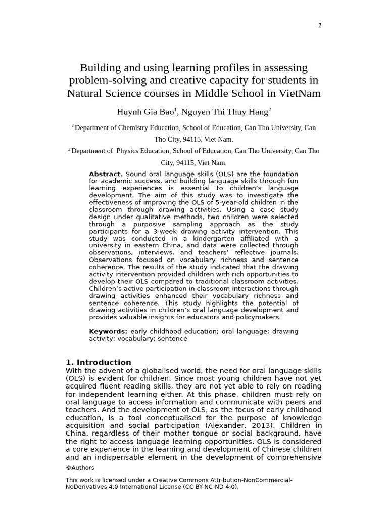 hANG - Copy | PDF | Language Development | Preschool