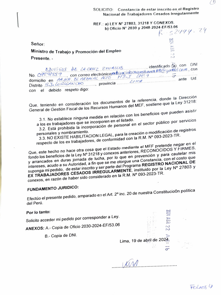 Expe | PDF | Documento de identidad | Gobierno