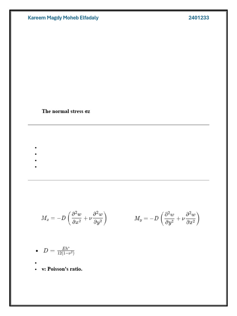 Assignment 2 Kareem Magdy Moheb - 2401233 | PDF | Bending | Stress (Mechanics)