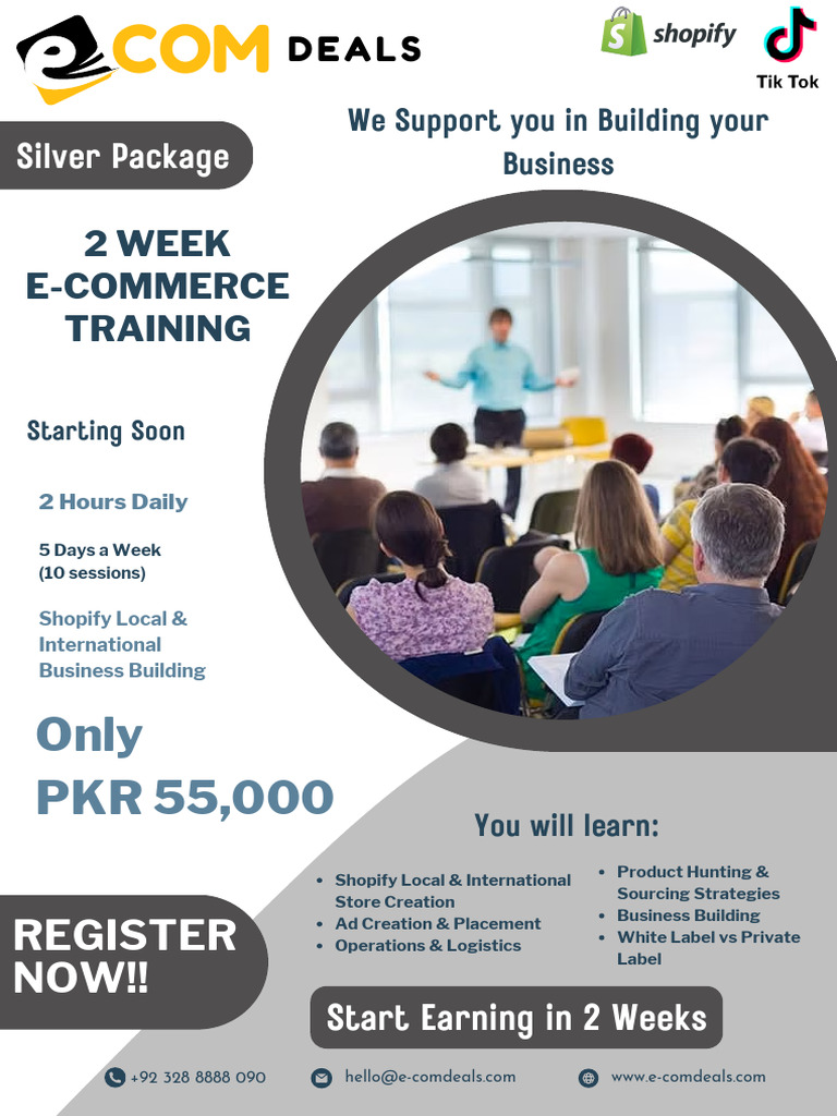 2-Week E-Commerce Training Course | PDF