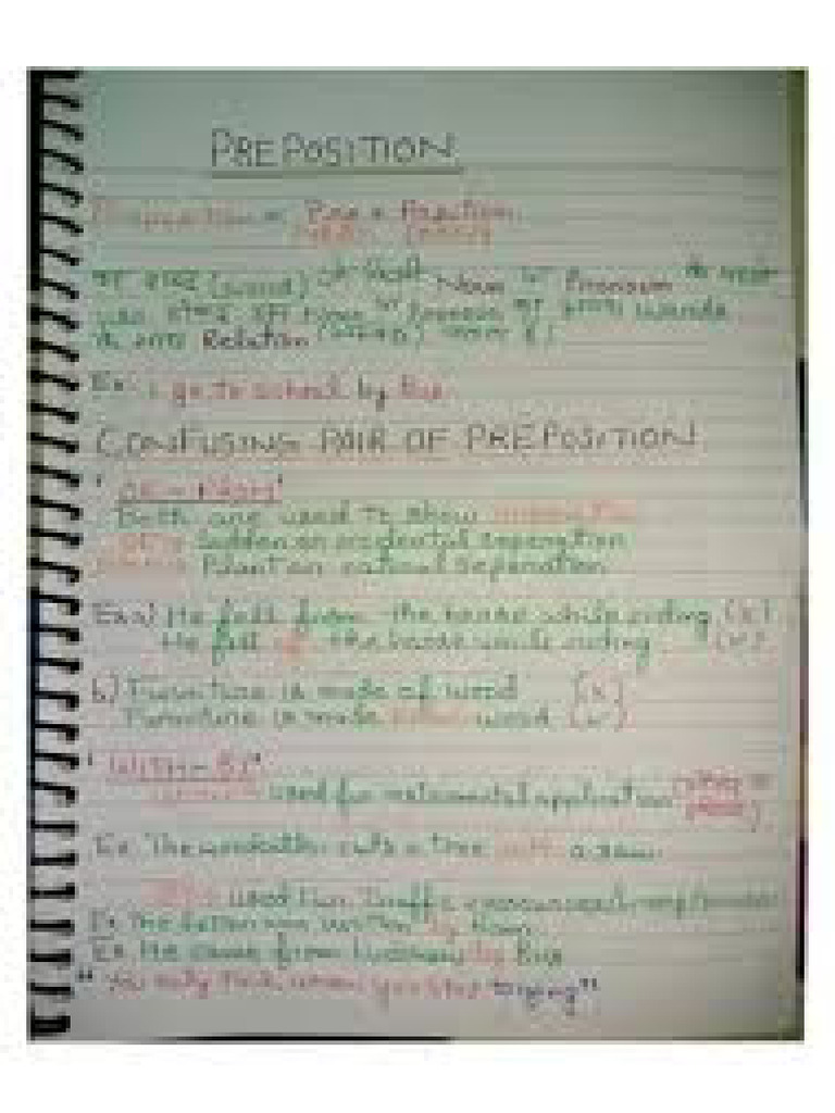 Preposition English | PDF