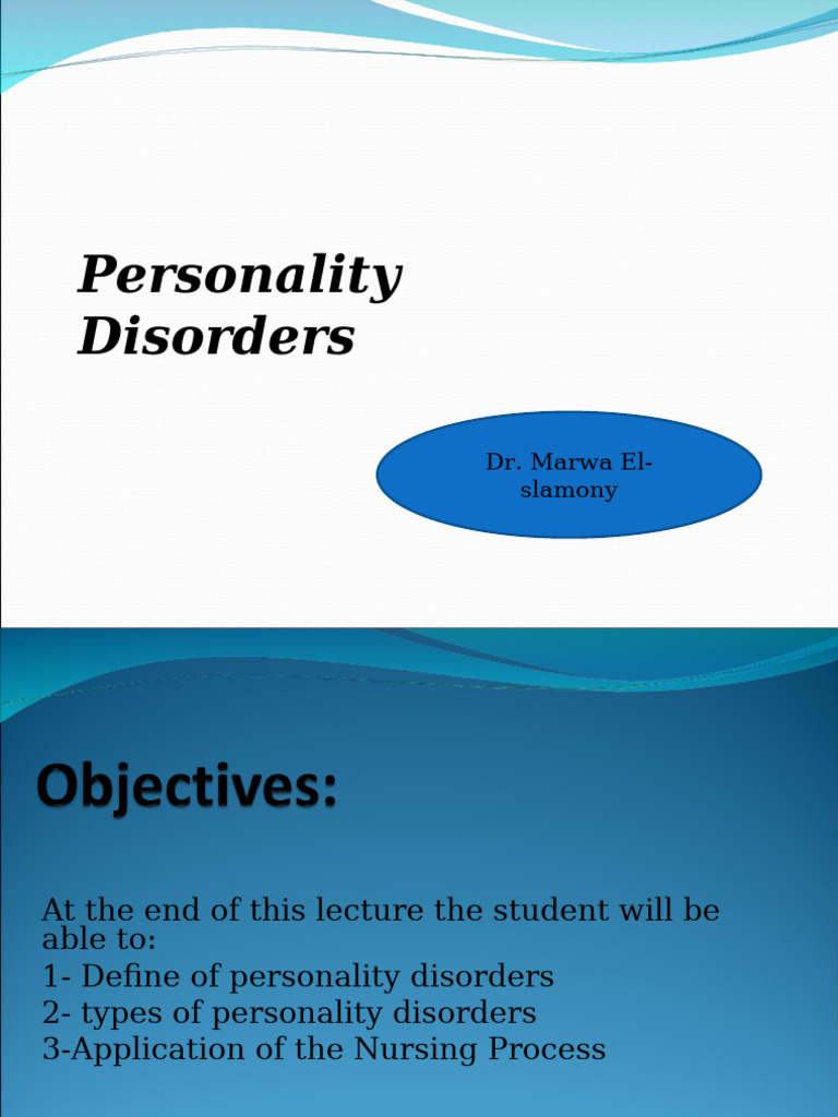 10 - Personality Disorders - Ch14 | PDF | Personality Disorder | Mental ...