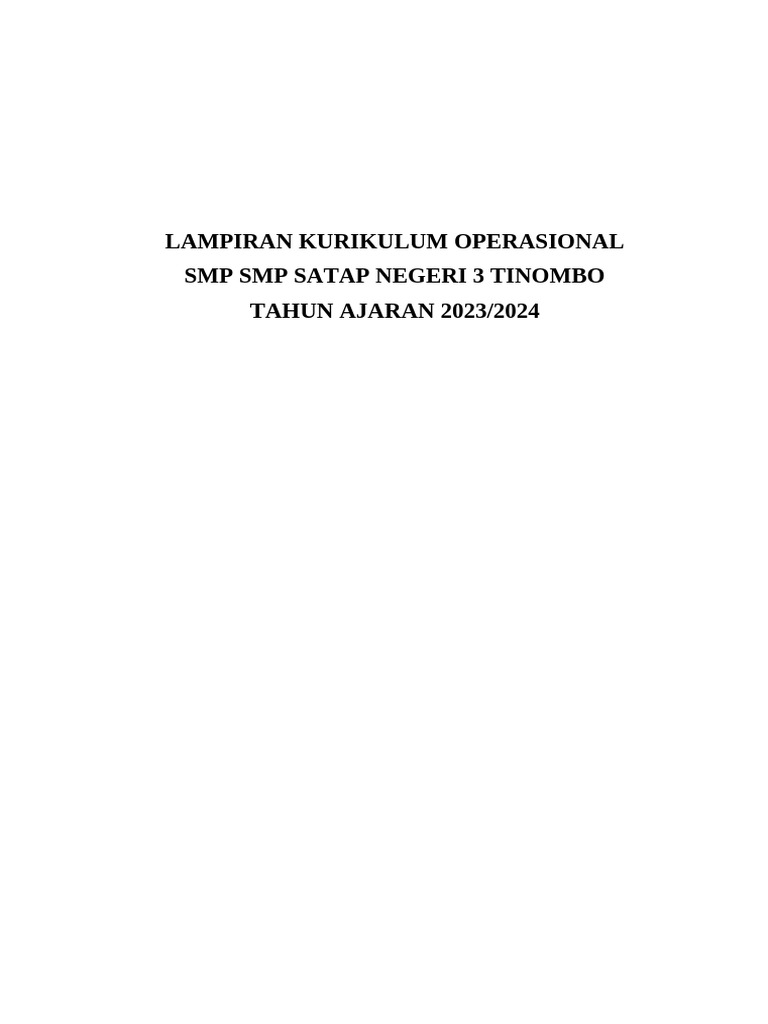 Kosp SMP Model 1 (Lampiran) | PDF