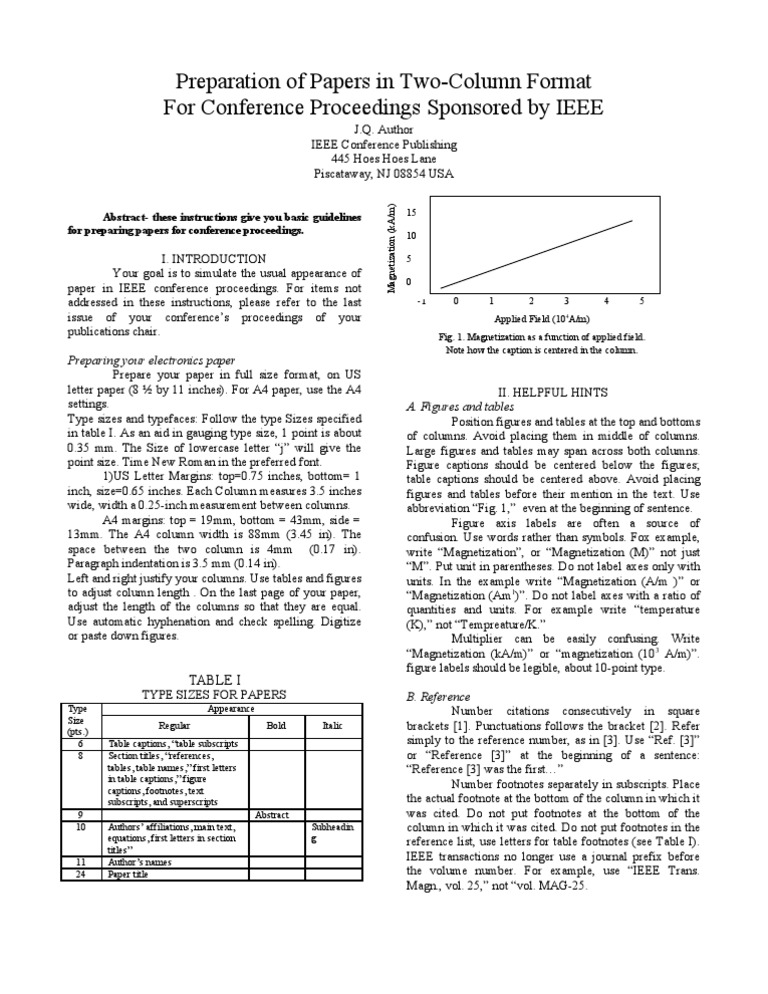 IEEE Format | PDF | Bracket | Typefaces