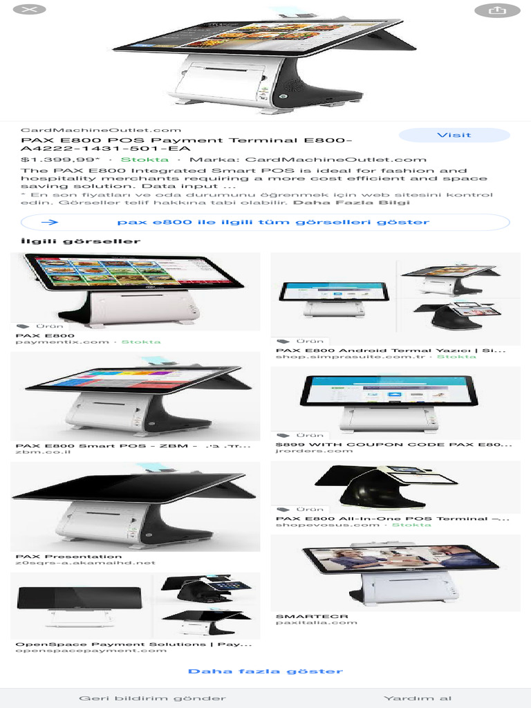 Pax e800 - Google'Da Ara | PDF