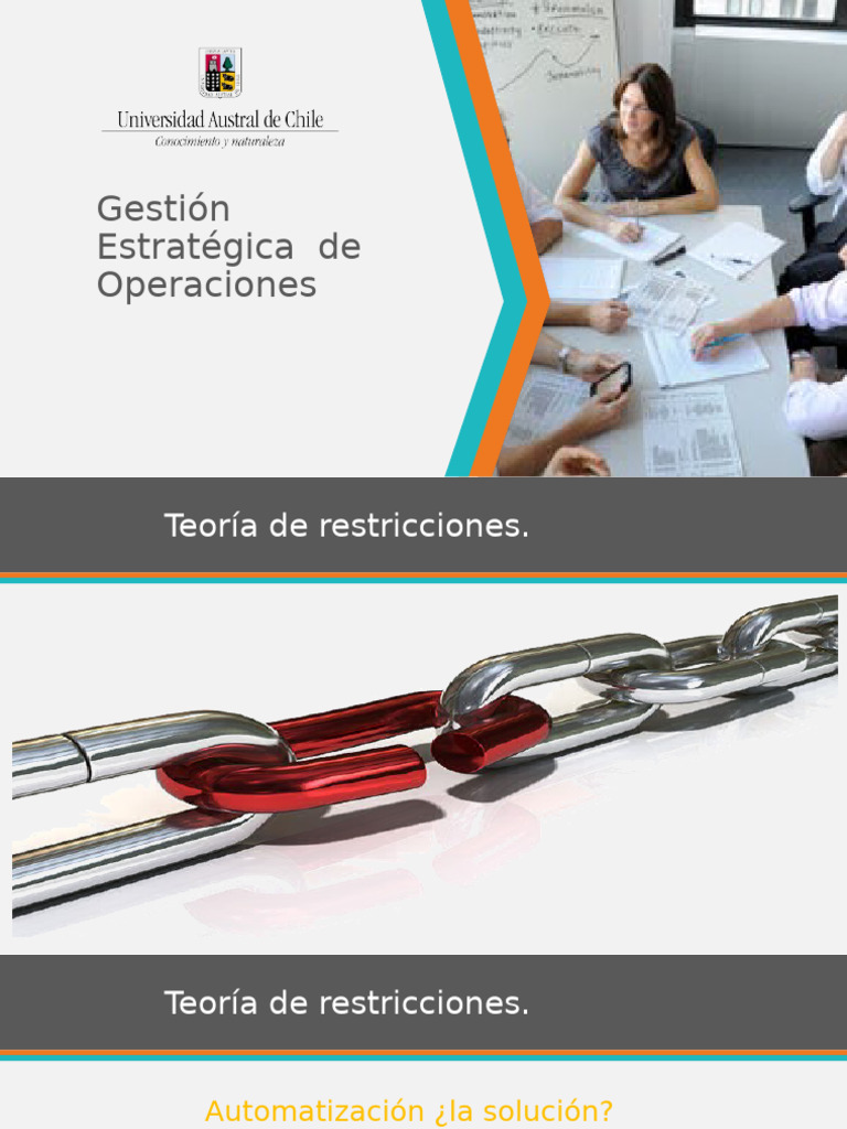 GEO - Teoria Restricciones | PDF | Business | Teoría