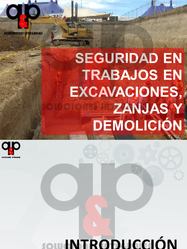 Seguridad en Excavaciones y Zanjas | PDF