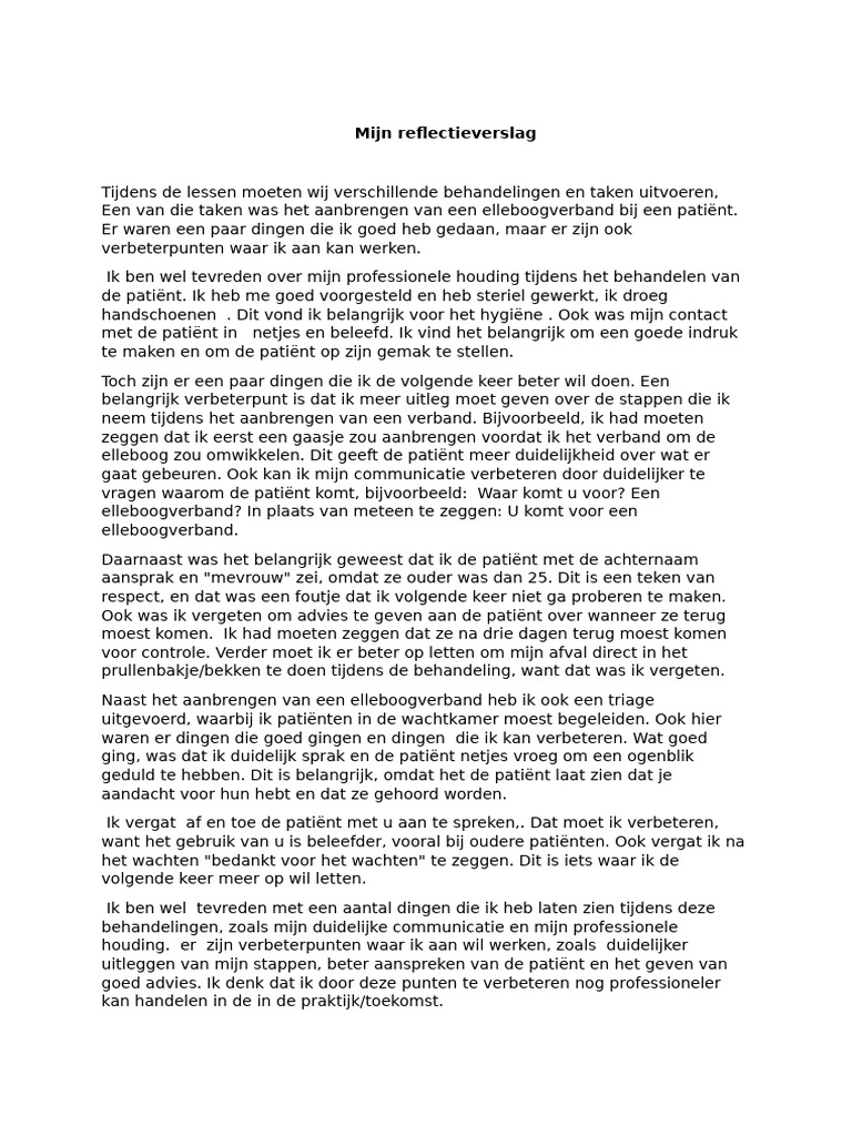 reflectieverslag | PDF