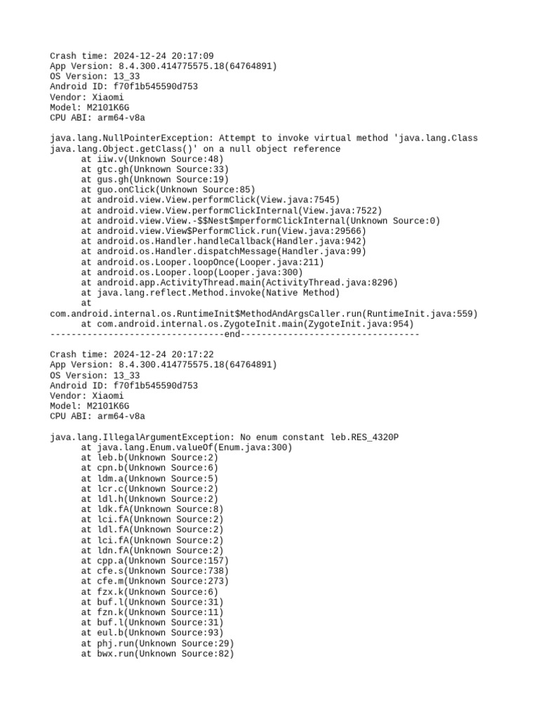 crash_20241224 | PDF | Operating System Technology | Embedded Linux Distributions