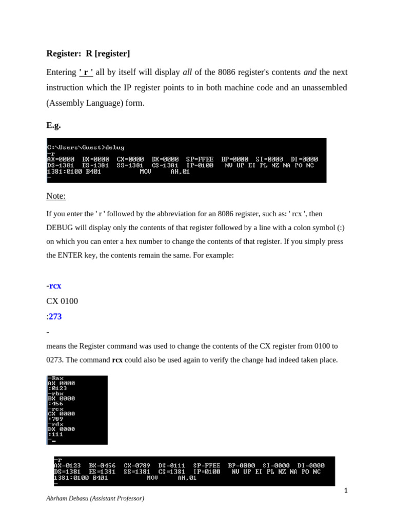 Microprocessor Lab One | PDF | Input/Output | String (Computer Science) Microprocessor Lab One | PDF | Input/Output | String (Computer Science)