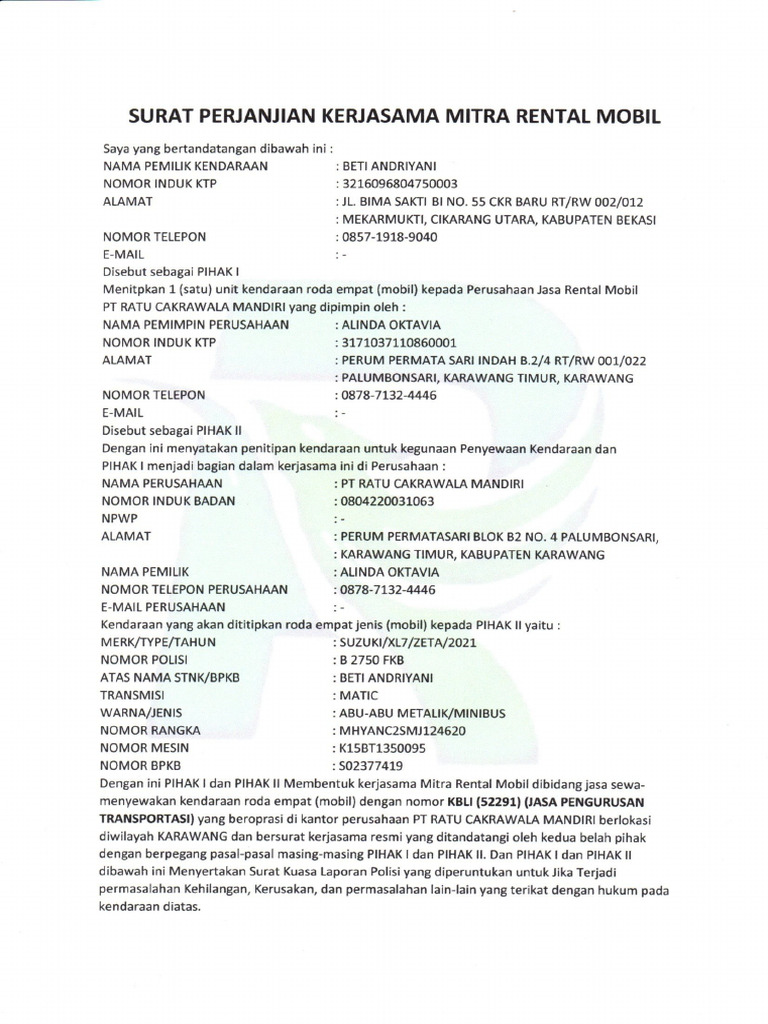 Data Mitra B 2750 FKB | PDF