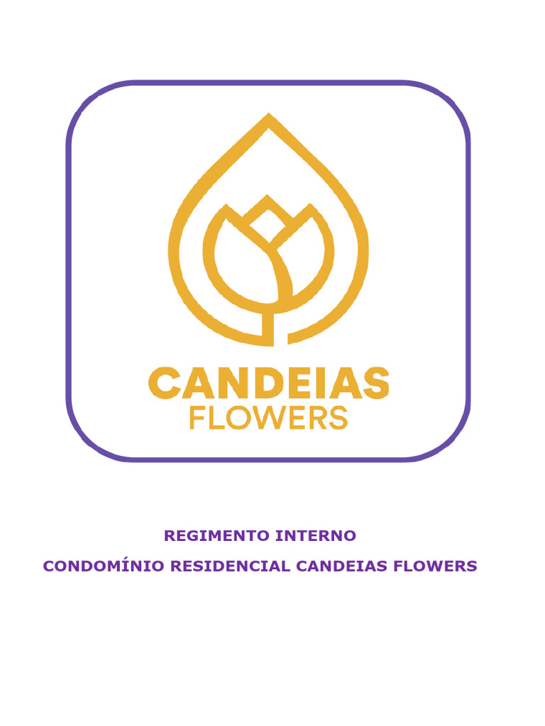 Regimento Interno do Candeias Flowers | PDF | Condomínio | Estacionamento