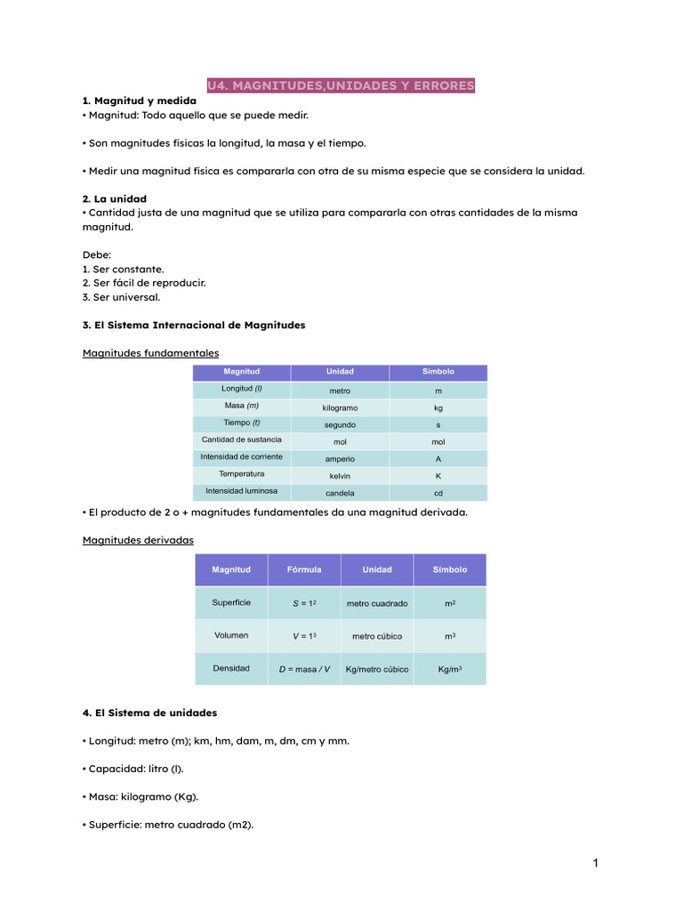 Tema 4 - Obl | PDF | Medición | Exactitud y precisión