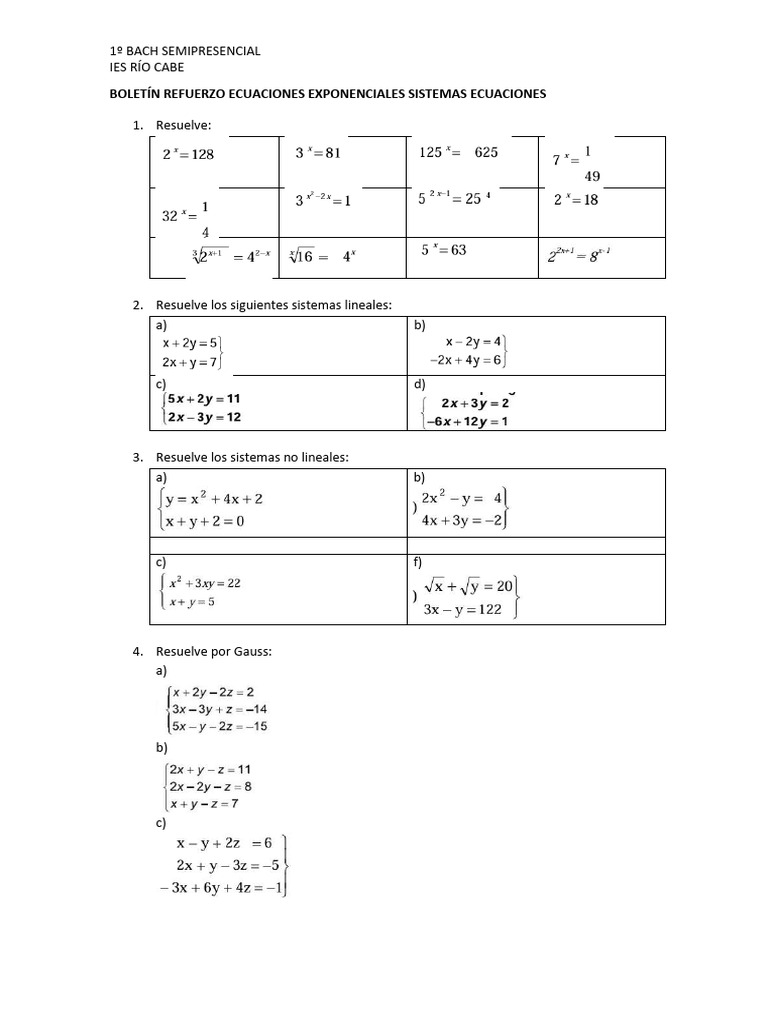 BOLETÍN EC EXP_ SISTEMAS 24_25 | PDF