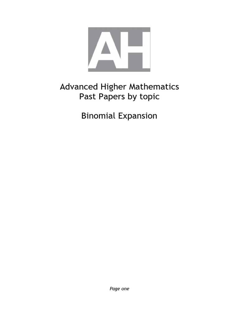 Binomial Expansion | PDF