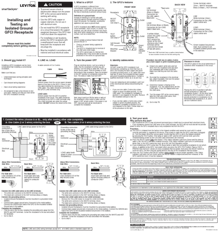 Smartlockpro gftr1 Igo Installation Sheet | PDF | Electrical Connector ...