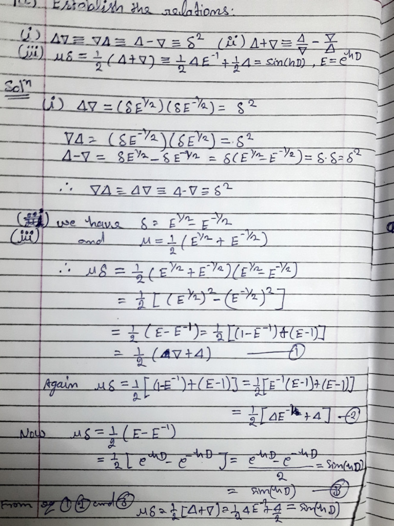 Central Difference Interpolation 1 | PDF