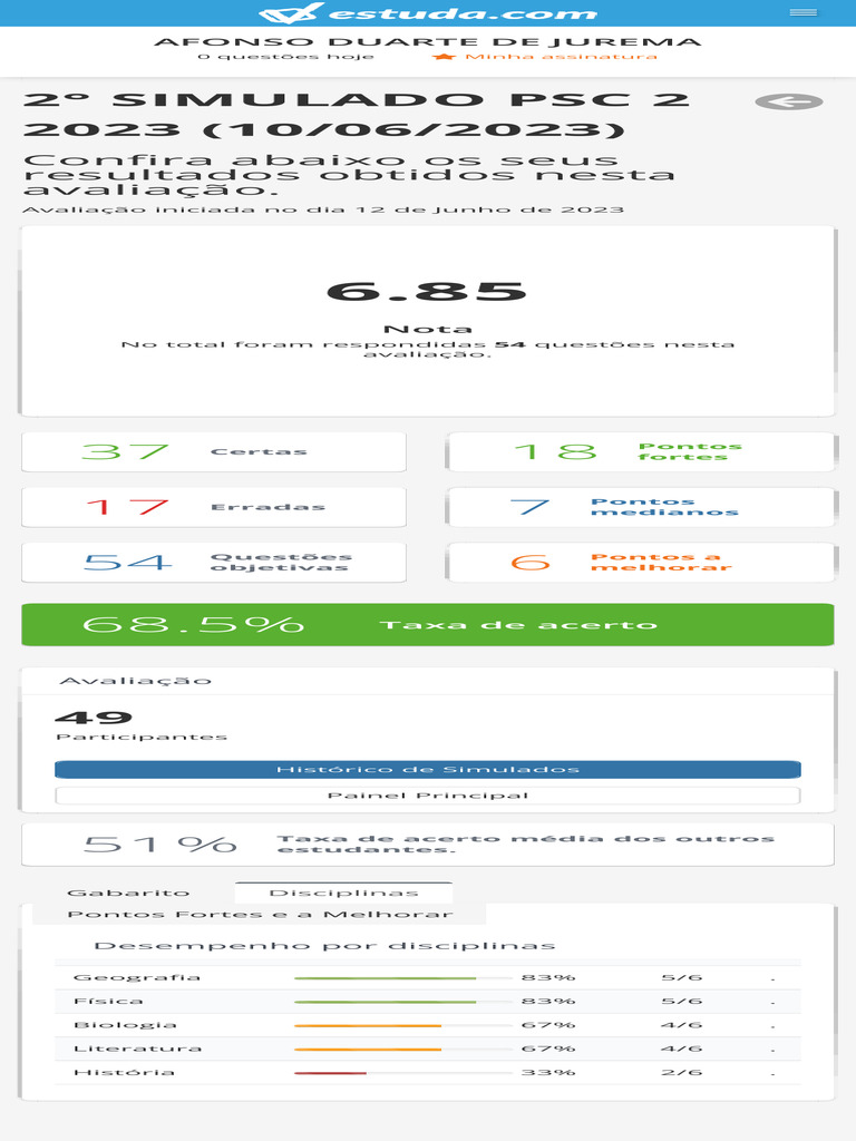 2° SIMULADO PSC 2 2023 (10062023) - Estuda - Com ENEM - O Maior Site de ...
