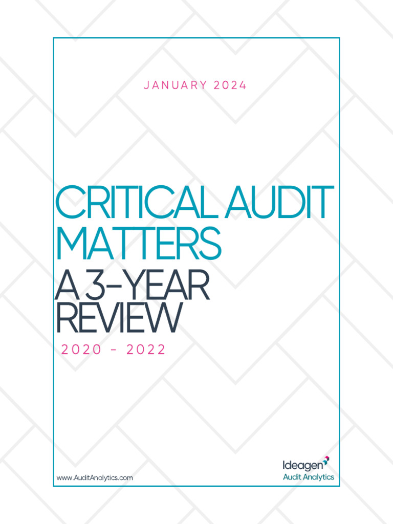 2024 Critical Audit Matters Report Final | PDF | Goodwill (Accounting ...