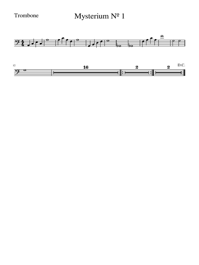 Mysterium Nº 1-Trombone | PDF