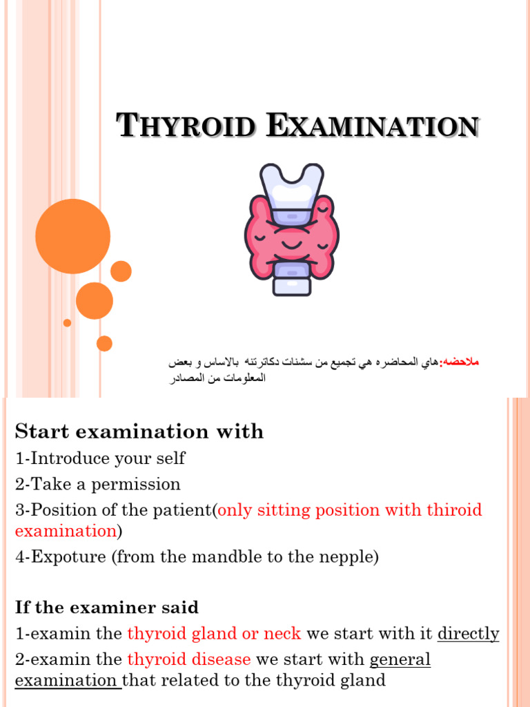 Thyroid Examination Pdf Common Carotid Artery Hyperthyroidism