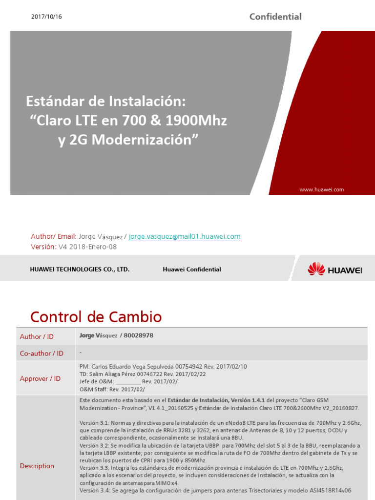 Estandar de Instalacion Claro LTE&Mod 700&1900Mhz V3.4 - Prov 2017 ...