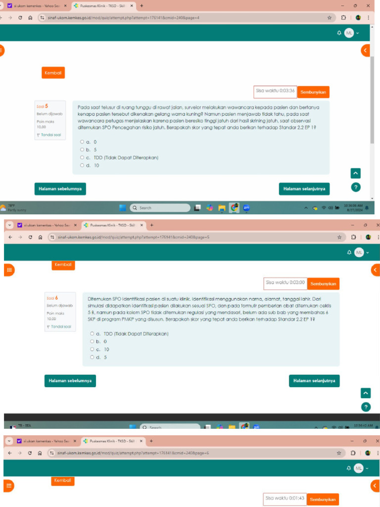 Soal Ujian Ukom Knowlade | PDF