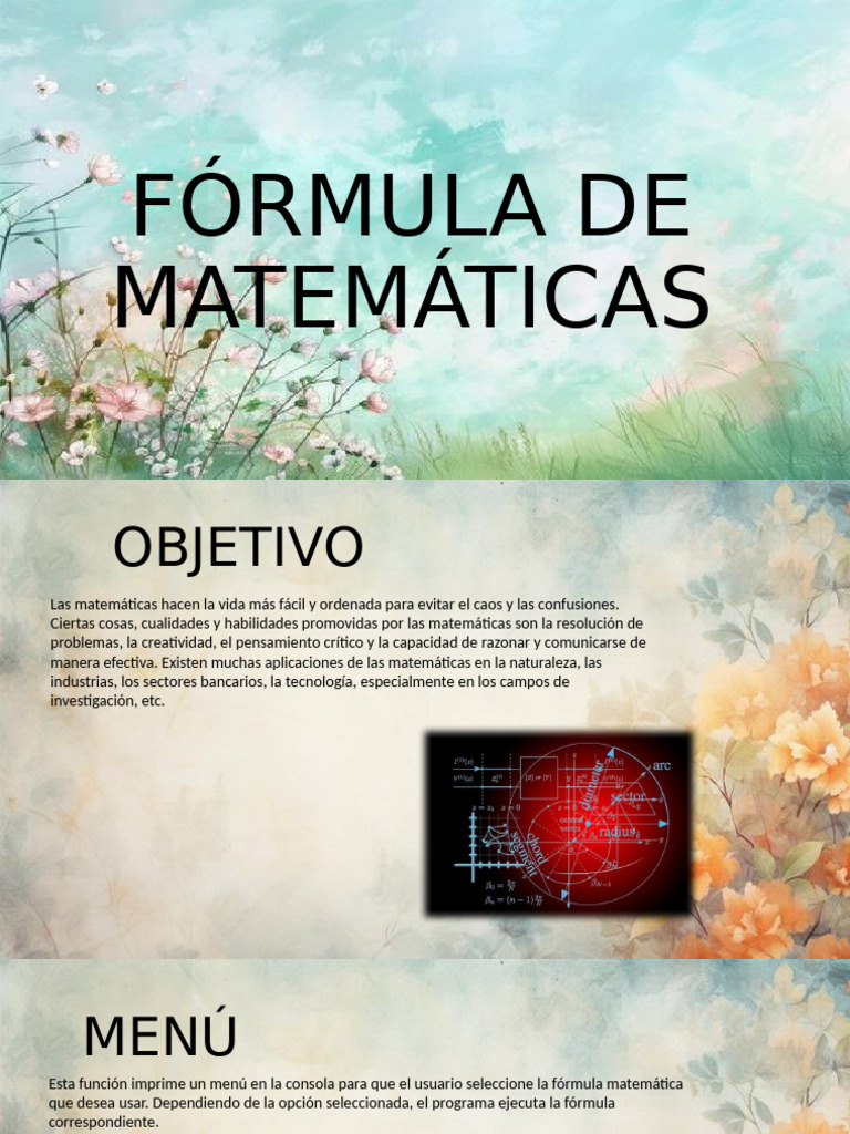 Fórmula de Matemáticas | PDF