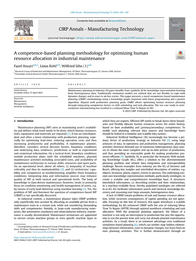 Optimizing Industrial Maintenance | PDF | Resource Description Framework | Ontology (Information ...