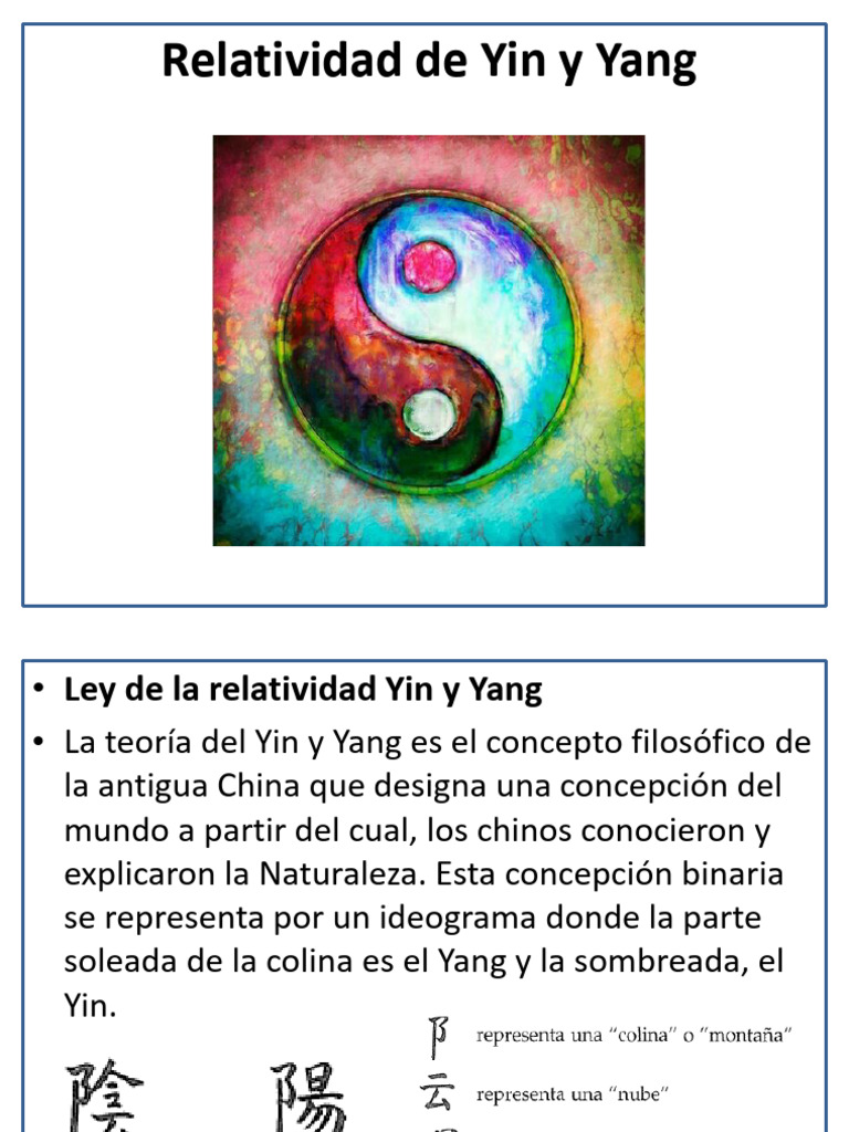la relatividad el yin- yang | PDF | Yin y yang | Sistema digestivo humano