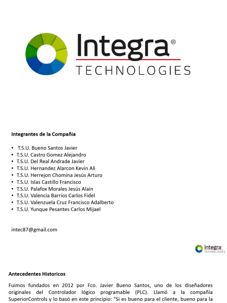 Integra Tecno | PDF | Ingeniería | Sensor