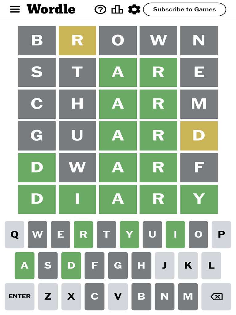 Wordle - The New York Times 4 | PDF