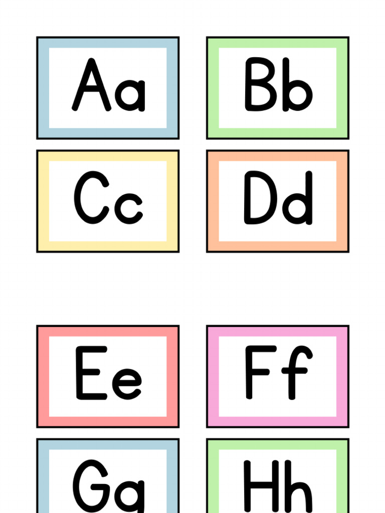 Flashcards (Abecedario) | PDF