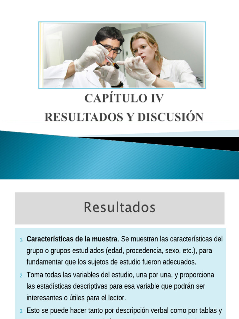 Capítulo Iv - Resultados y Discusión | PDF | Hipótesis | Estadísticas