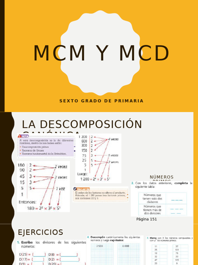 MCM y MCD | PDF