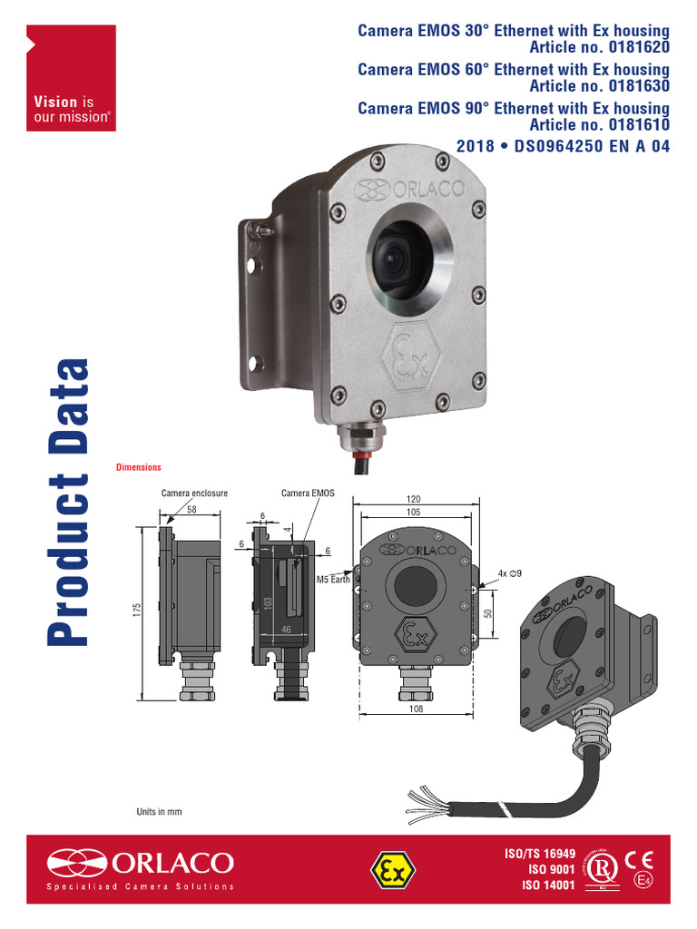 DS0964250-0181610 Camera EMOS With Ex Housing EN A04 | PDF | Camera | Image Processing