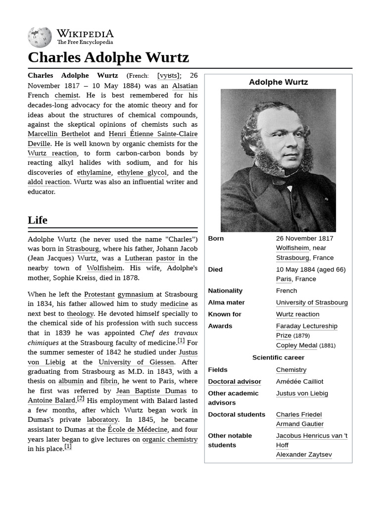 Charles_Adolphe_Wurtz | PDF | Chemistry