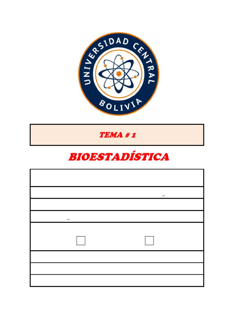 Tema1 Bioestadistica | PDF | Muestreo (Estadísticas) | Estadísticas