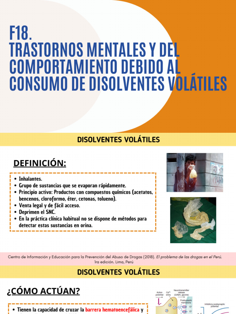 Trastornos Mentales Debidos Al Uso Disolventes Volatiles, Multlipes ...