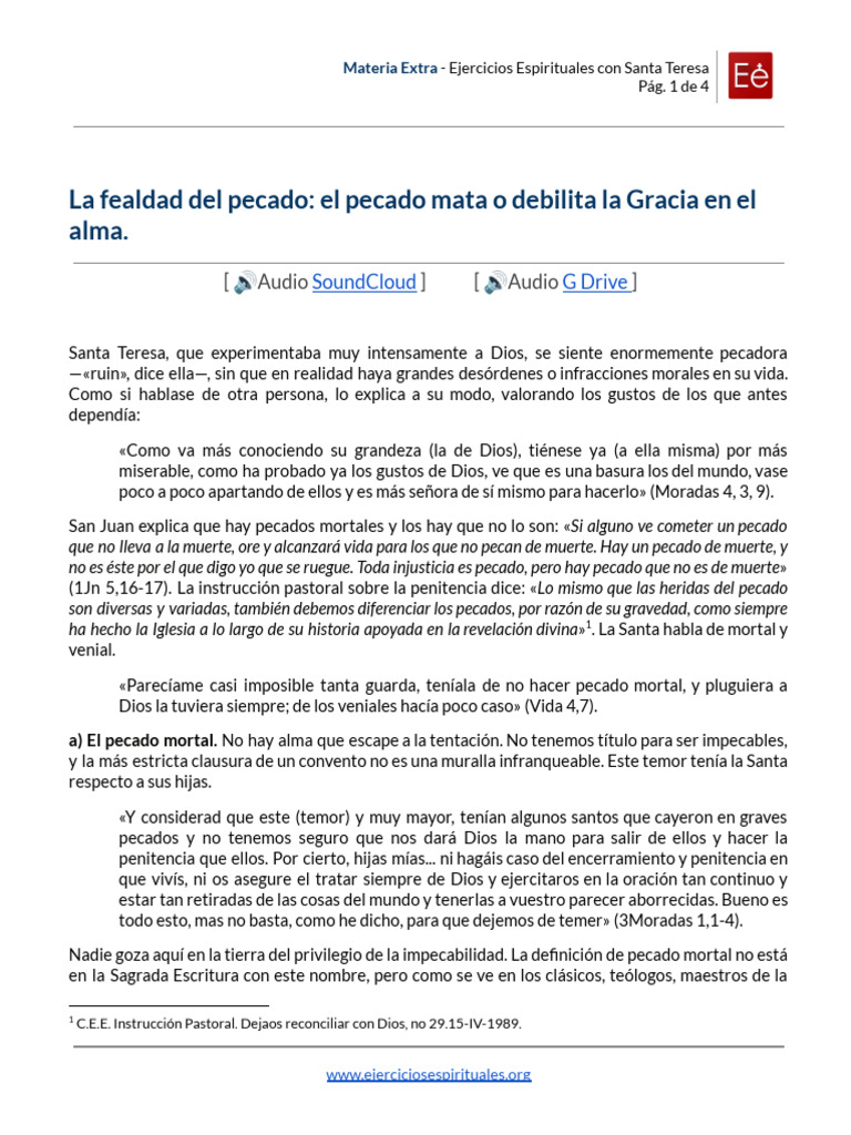 Mat Extra La Fealdad Del Pecado | PDF | Pecado | Amor