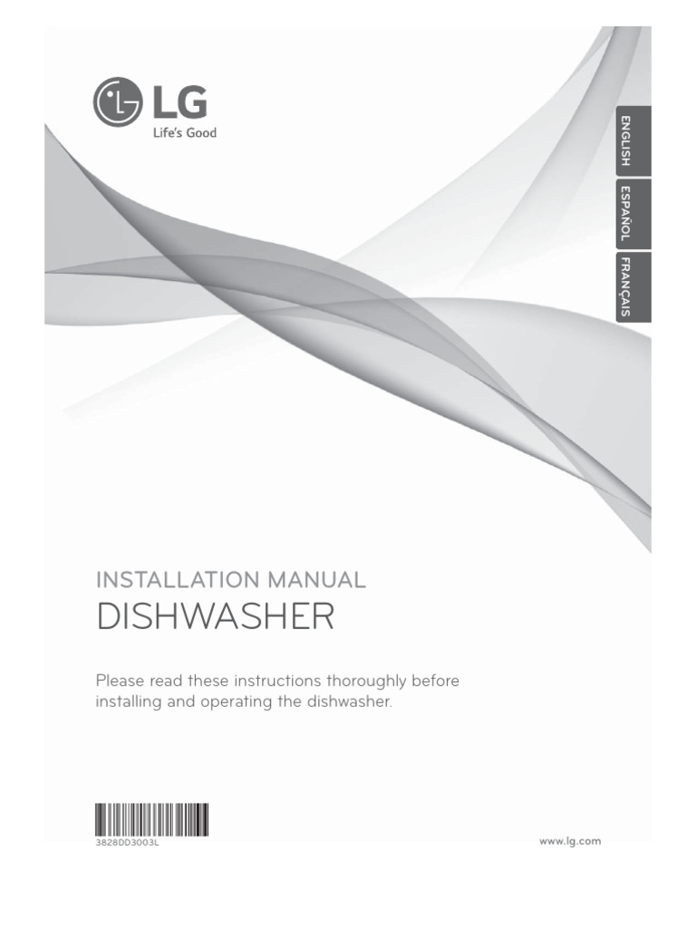 Dishwasher Installation Manual | PDF | Dishwasher | Wire