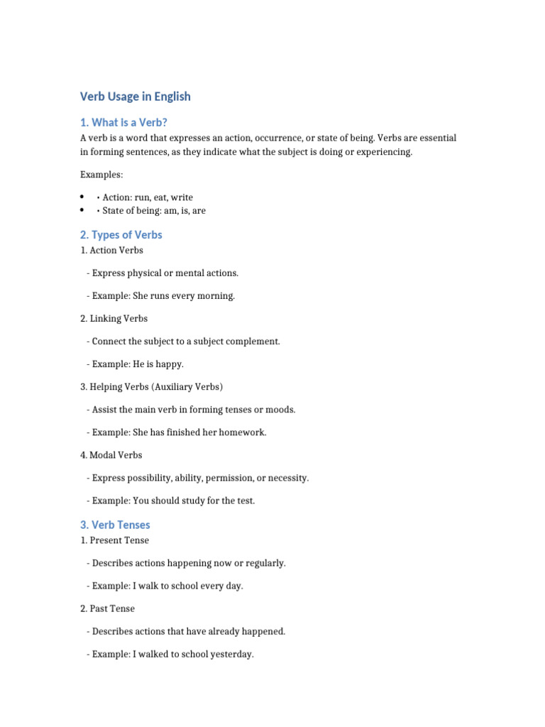 Verb_Usage_in_English | PDF